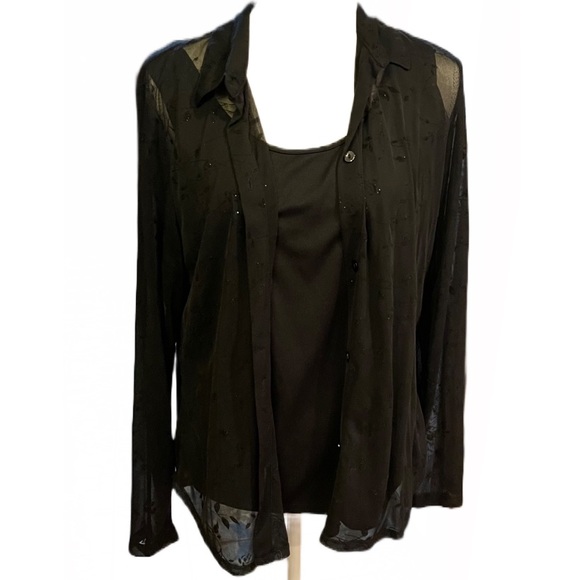 Kathie Lee Collection | Tops | Kathie Lee Collection Cami Button Down ...